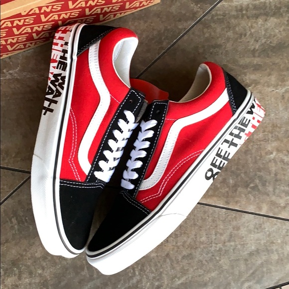 Vans | Shoes | Vans Old Skool Otw Side Wall Blackraci Wmns | Poshmark